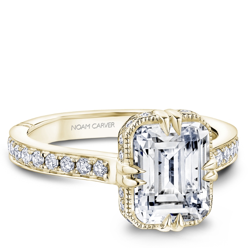 Noam Carver Engagement Ring - A004-01YS-FCYA 18K Yellow Gold