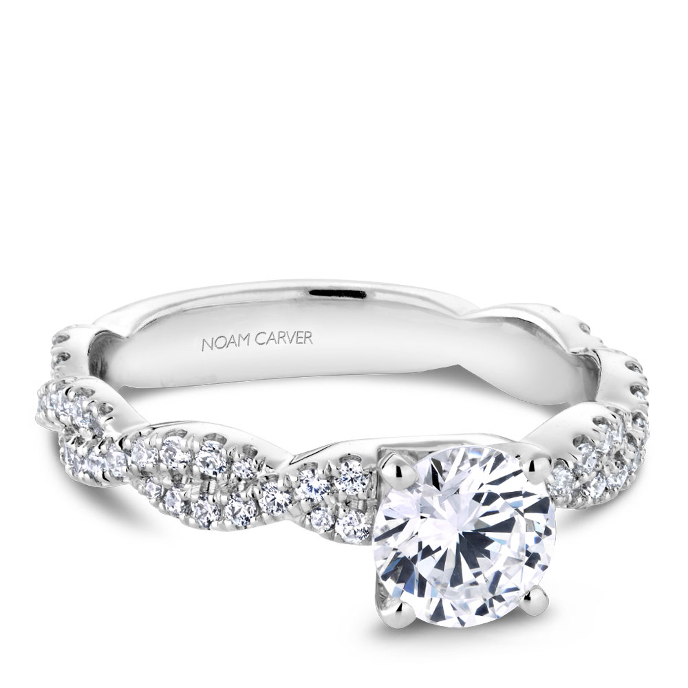 Noam Carver Semi Mount Engagement Ring - B166-01WS-100A