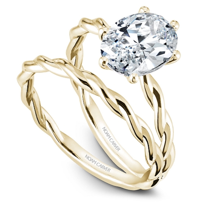 Noam Carver Engagement Ring - B167-01YS-FCYA 18K Yellow Gold