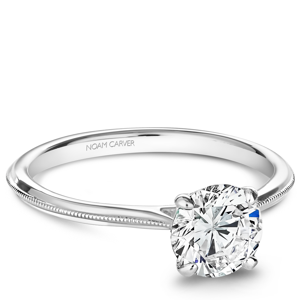 Simple solitaire wedding set - lockersop
