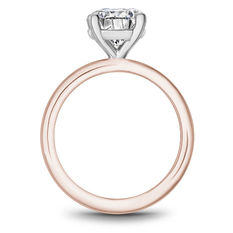 Noam Carver Engagement Ring - B371-01RWM-100A 14K Rose and White Gold